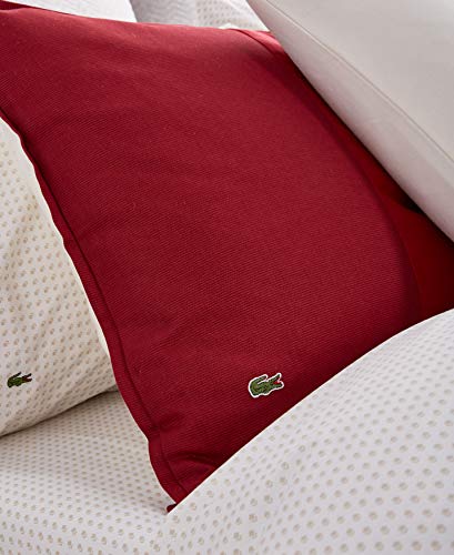 Lacoste Cliff Duvet Set, Full/Queen, Red