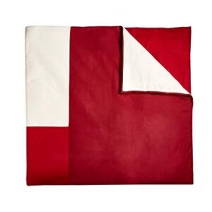 Lacoste Cliff Duvet Set, Full/Queen, Red