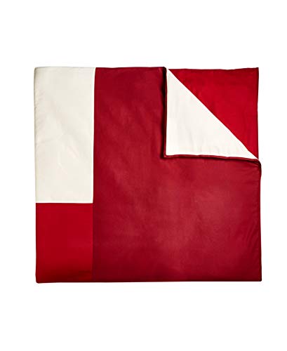 Lacoste Cliff Duvet Set, Full/Queen, Red