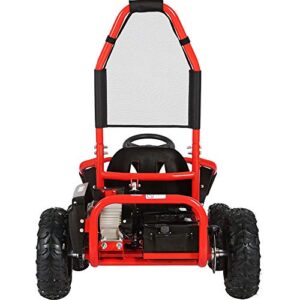 MotoTec Mud Monster Kids Electric 48v 1000w Go Kart Full Suspension Red