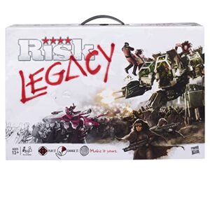 hasbro gaming avalon hill risk legacy strategy tabletop game, immersive narrative game, miniature board game for ages 13 and up, for 3-5 players