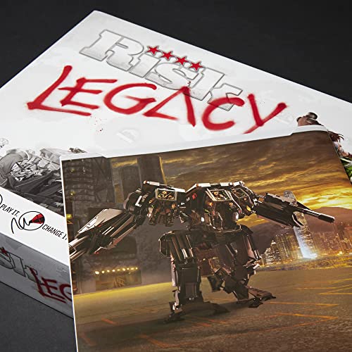 Hasbro Gaming Avalon Hill Risk Legacy Strategy Tabletop Game, Immersive Narrative Game, Miniature Board Game for Ages 13 and Up, for 3-5 Players