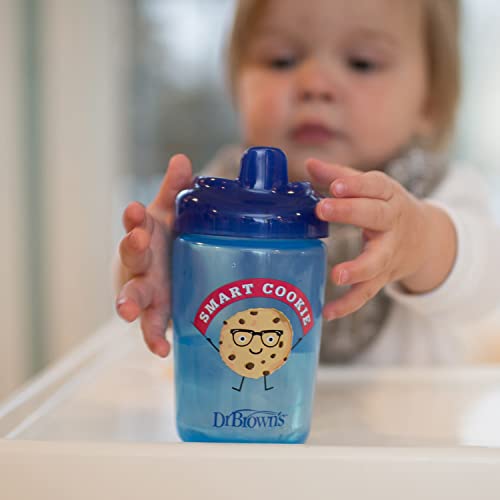 Dr. Brown’s Milestones Hard Spout Sippy Cup, Blue, 12oz, 2 Pack, 12m+