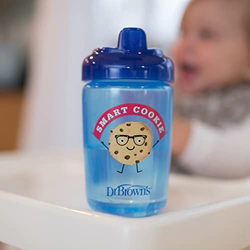 Dr. Brown’s Milestones Hard Spout Sippy Cup, Blue, 12oz, 2 Pack, 12m+