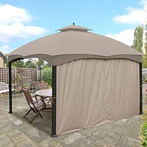 CoastShade Gazebo Replacement Curtain for 8x8 or 10x10 or 10x12 Outdoor Gazebo,6.7FT Height,Only 1 Panel Sidewall,Autumn Gazebo Sidewall,Beige