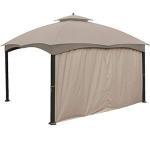 CoastShade Gazebo Replacement Curtain for 8x8 or 10x10 or 10x12 Outdoor Gazebo,6.7FT Height,Only 1 Panel Sidewall,Autumn Gazebo Sidewall,Beige