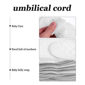 HEALLILY Cotton Umbilical Protective Bands Baby Navel Belts Infant Belly Bands 10Pcs (White)