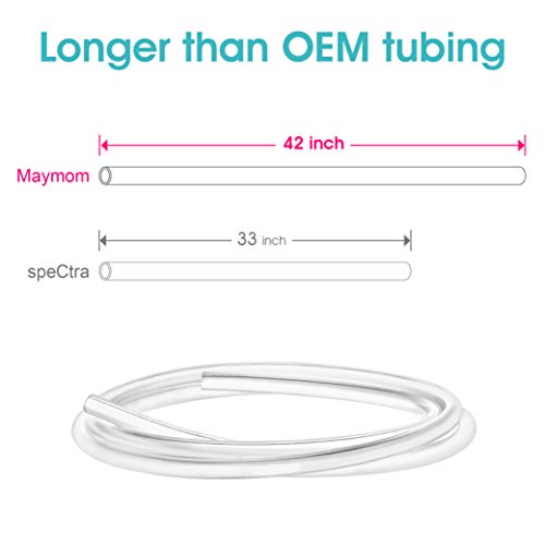 Replacement Tubing and Duckbill Valve Compatible with Spectra S1 Spectra S2 Spectra 9 Plus Replace Spectra Tubing Avent Tubing Ameda Tubing Not Original Spectra Pump Parts, Made by Maymom