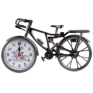 besportble home decor home decor mini vintage clock bike table clock plastic figurine desk alarm clock without battery personalized clock gift office decor office decor