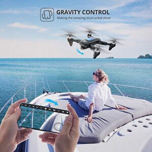 DEERC Drone with Camera for Adults and Kids 2K HD FPV Live Video, RC Quadcopter Helicopter with Waypoints, Altitude Hold, One Key Start, Headless Mode, 3D Flip, Long Flight