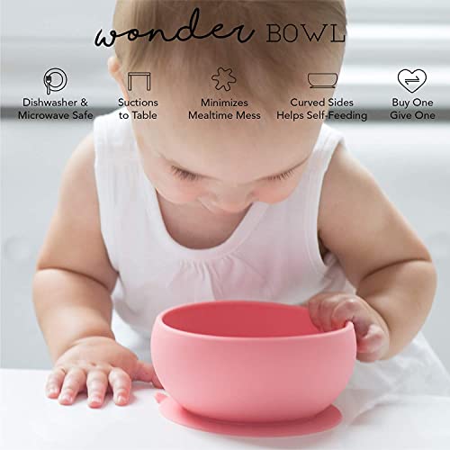 Bella Tunno Wonder Bowl - Silicone Suction Bowl for Toddlers and Baby Bowls, Microwave and Dishwasher Safe Food-Grade BPA Free Silicone, Got Snacks