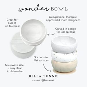 Bella Tunno Wonder Bowl - Silicone Suction Bowl for Toddlers and Baby Bowls, Microwave and Dishwasher Safe Food-Grade BPA Free Silicone, Got Snacks