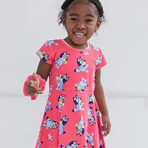 Bluey Toddler Girls Skater Dress Pink 4T