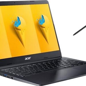 acer Chromebook 314 Laptop for Student and Business, 14" FHD Touch IPS, Intel UHD Graphics 600, Intel Celeron N4020, 4GB RAM, 64GB eMMC, Chrome OS, WiFi 5, Black, with 5ave Stylus Pen