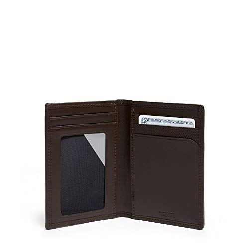 TUMI - Alpha Multi Window Card Case Wallet for Men - Anthracite/Brown