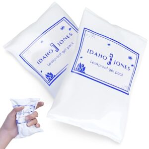 breastmilk ice pack, jamie, idaho jones | soft long-lasting leakproof ice packs for lunch bags/idaho jones milk cooler bag for baby bottle storage, breastfeeding, injury cold pack, lunch box ice packs