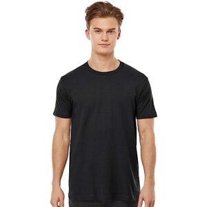 tultex 202 - unisex fine jersey tee (extra large, black)