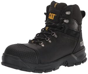 caterpillar men's accomplice steel toe waterproof construction boot, black, 10.5