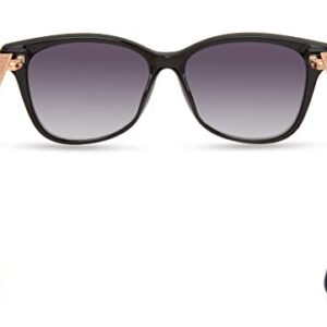 GUESS Women's Stud Acccent Square Sunglasses, Shiny Black, 56mm