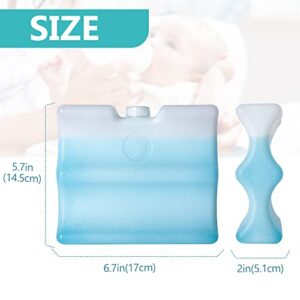 CURMIO Bottle Ice Pack for Breastmilk Storage Bag, Reusable Ice Pack for Breastfeeding Working Moms (Fits for 9 Oz Bottles)