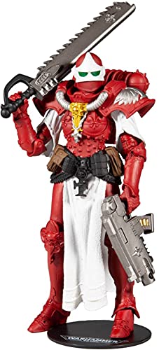 McFarlane Toys Warhammer 40,000 Adepta Sororitas Battle Sister (The Order of The Bloody Rose) 7" Action Figure