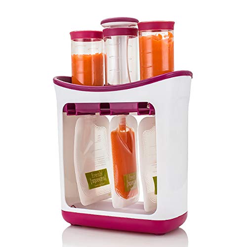 Baby Food Squeeze Station Infant Fresh Fruit Juice Maker with Storage Bags for Food Maker Preparation