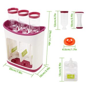 Baby Food Squeeze Station Infant Fresh Fruit Juice Maker with Storage Bags for Food Maker Preparation