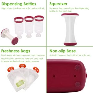 Baby Food Squeeze Station Infant Fresh Fruit Juice Maker with Storage Bags for Food Maker Preparation