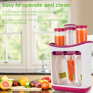 Baby Food Squeeze Station Infant Fresh Fruit Juice Maker with Storage Bags for Food Maker Preparation