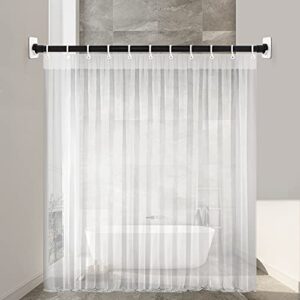 ICERO Extra-Large Adhesive Shower Curtain Rod Tension Holder | No Drilling, Sticking them up Or Easy places to drill for a fixture | Strong Hold | 2 Pack, White (Rod Not Included)