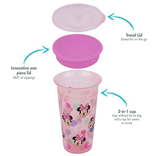 The First Years Disney Minnie Mouse 2 in 1 Spoutless Cup and Big Kids Open Toddler Cup