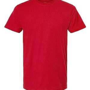 Tultex 202 - Unisex Fine Jersey Tee Red (Red, Medium)