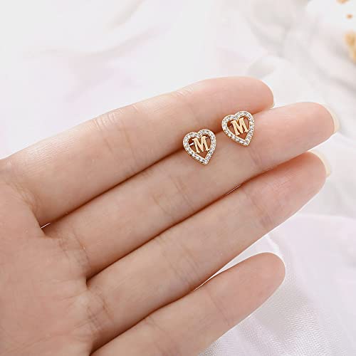 Stud Earrings for Women, Earrings for Sensitive Ears Hypoallergenic Earrings for Girls Cute Earrings J Initial Earrings for Girls Little Girls Toddler Earrings