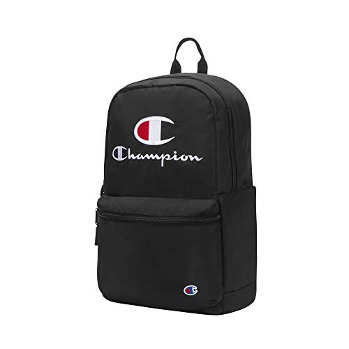 Champion unisex adult Momentum Backpacks, Black/Scarlet, One Size US