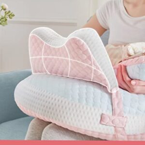 WYXunPlanet Breastfeeding Pillows for Babies,Feeding Pillow, Breastfeeding Nursing Pillows, Baby Nursing Pillows and backrests, Can Change The Baby's Feeding Position(Pink)