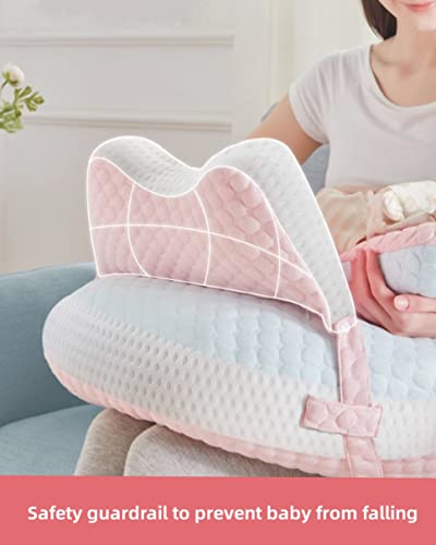 WYXunPlanet Breastfeeding Pillows for Babies,Feeding Pillow, Breastfeeding Nursing Pillows, Baby Nursing Pillows and backrests, Can Change The Baby's Feeding Position(Pink)