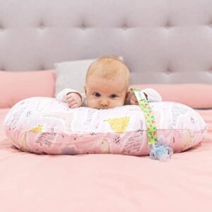 babygoal Nursing Pillow Covers Slipcovers for Breastfeeding Moms,Organic Woven Cotton,20x16x5.5in Maternity Breastfeeding Newborn Infant Feeding Cushion Cover,2 Pack 2CUPW13-B