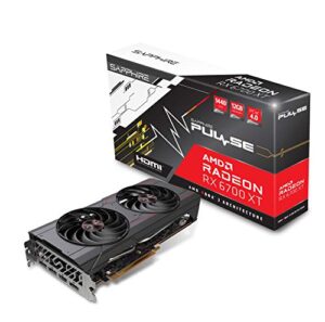 sapphire 11306-02-20g pulse amd radeon rx 6700 xt gaming graphics card with 12gb gddr6, amd rdna 2