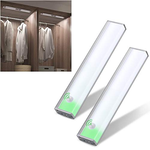 Joyzy Automatic Pantry Light, Wireless Closet Lights Two Motion Sensor Modes Light Battery Operated,USB Rechargeable Under Cabinet Lights, Bedroom Light Bathroom Lighting