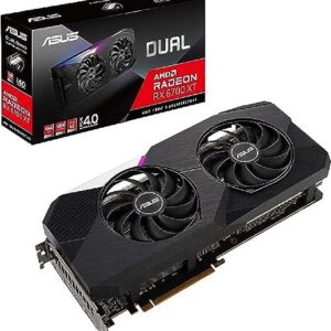 ASUS Dual AMD Radeon RX 6700 XT Standard Edition Gaming Graphics Card (AMD RDNA 2, PCIe 4.0, 12GB GDDR6 Memory, HDMI 2.1, DisplayPort 1.4a, Axial-tech Fan Design, 0dB Technology)