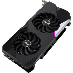 ASUS Dual AMD Radeon RX 6700 XT Standard Edition Gaming Graphics Card (AMD RDNA 2, PCIe 4.0, 12GB GDDR6 Memory, HDMI 2.1, DisplayPort 1.4a, Axial-tech Fan Design, 0dB Technology)