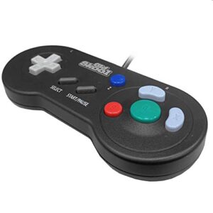 Old Skool DIGITAL CONTROLLER COMPATIBLE WITH GAMECUBE & GAMEBOY PLAYER -,Black