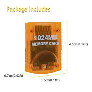 Mcbazel 1024MB(16344 Blocks) Memory Card for Gamecube and Wii Console