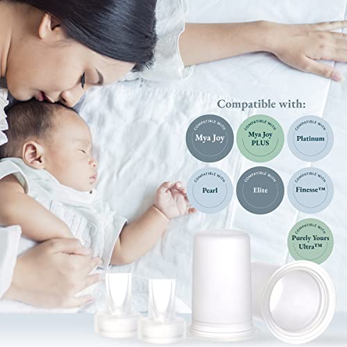 Ameda Universal Spare Parts Kit, Breast Pump Accessories, Silicone Breast Pump Parts, 2 Diaphragms & 2 Valves, Use with Mya Joy, Mya Joy PLUS, Platinum, Pearl, Elite, Finesse & Purely Yours (4 Piece)