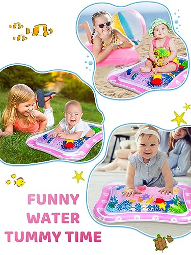 SEPHIX Baby Stuff for Newborn Toys 0-3-6-12 Months Girls Gifts, Infant Toys 0-6 Months Crawling Inflatable Water Tummy Time Mat, Montessori Activity Center for Babies Development Toys 6 to 12 Months