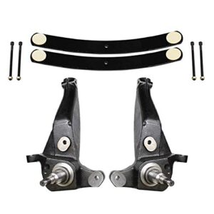 4" lift kit for 2001-2005 ford explorer sport trac 2wd spindles with add-a-leafs by tss