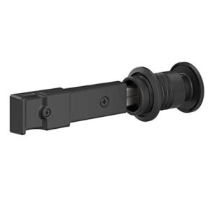 national hardware n700-150 barn door lock, 5" x 1-1/4" x 3/4", matte black