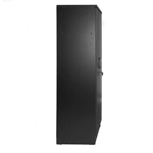 Better Home Products Harmony Wood Two Door Armoire Wardrobe Cabinet in Black