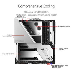 Asus ROG Maximus XIII Extreme Glacial (WiFi 6E) Z590 LGA 1200(Intel® 11th) EATX gaming motherboard (PCIe 4.0,18+2 power stages,integrated EK water block, 5xM.2 slots, 2xThunderbolt™ 4, 10 & 2.5Gb LAN)