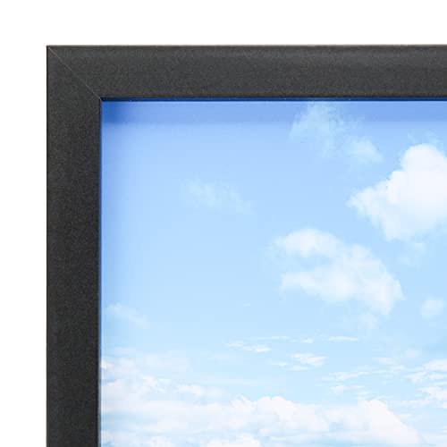 Aynoo 9x12 Picture Frame Wooden Picture Frame Display Pictures 6x8 Picture Frame with Mat or 9x12Without Mat, HD Minimalism Black Wood Picture Collage Photo Frames for Wall Mounting 9x12 (1 Pack)